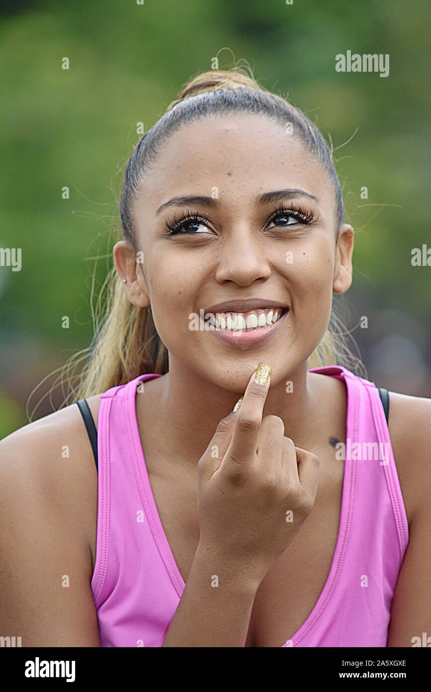 Female Decision Making Stock Photo - Alamy