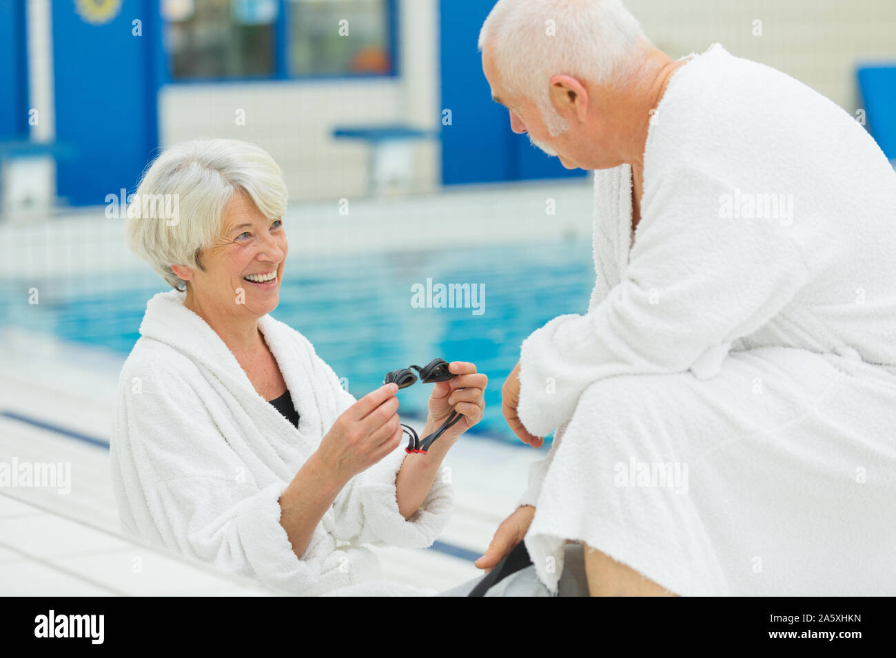 senior couple in spa centre Stock Photo - Alamy