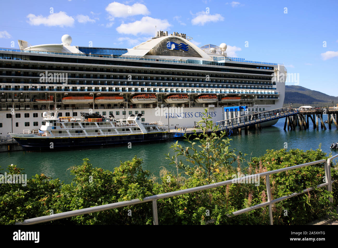 Ship cruise at Juneau port, Juneau, Alaska, USA Stock Photo - Alamy