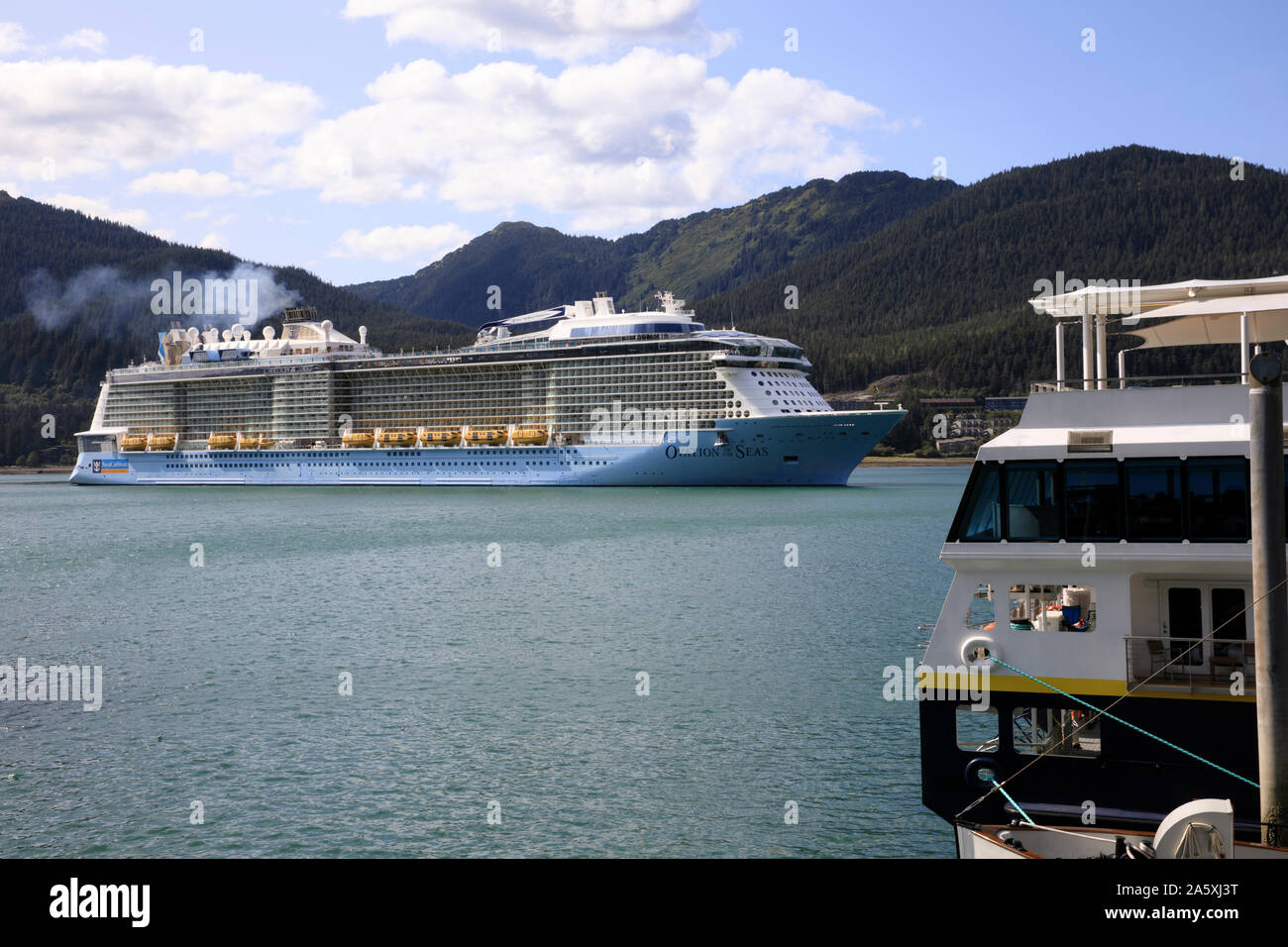 Ship cruise at Juneau port, Juneau, Alaska, USA Stock Photo - Alamy