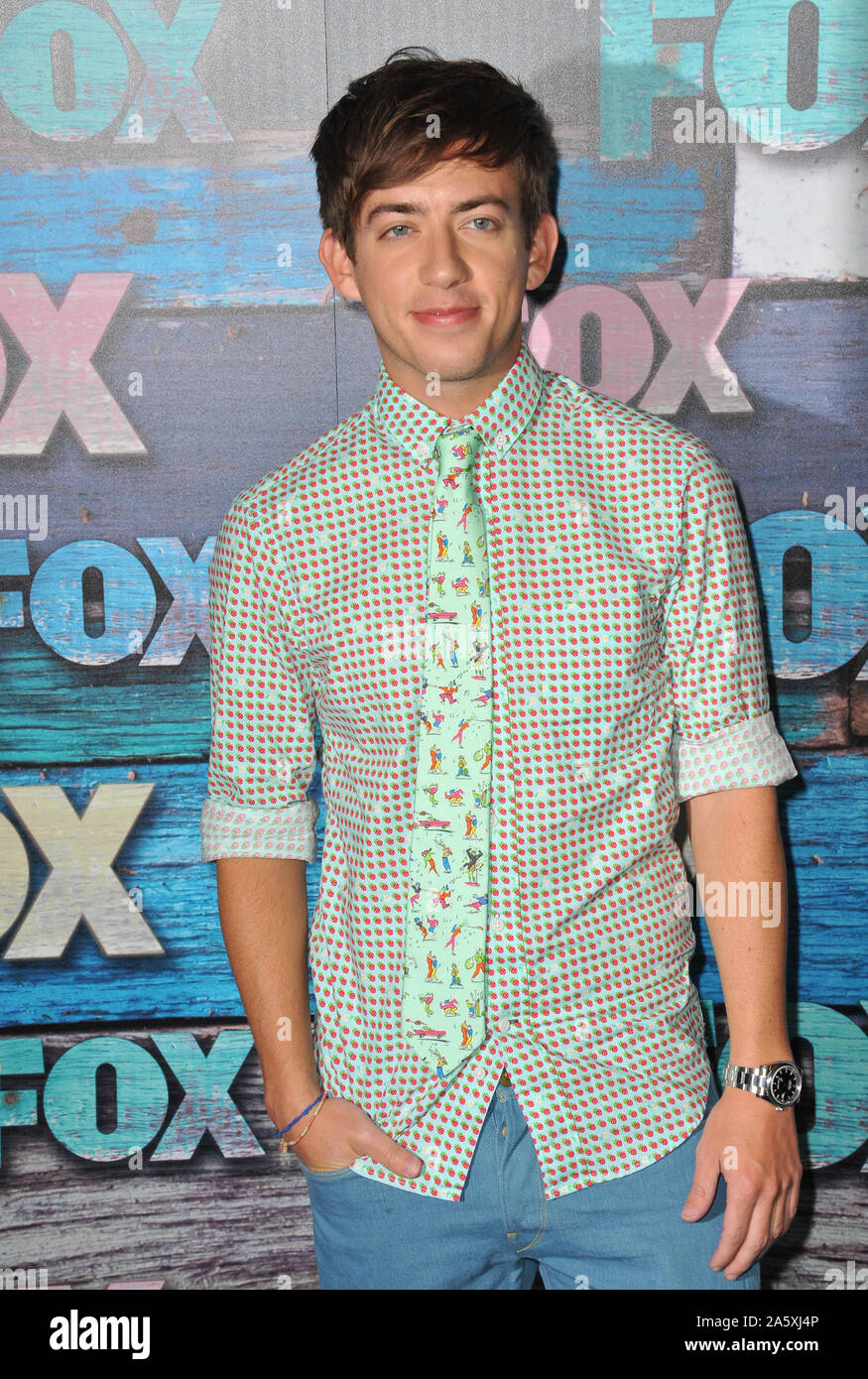LOS ANGELES, CA. July 23, 2012: Glee star Kevin McHale at the Fox ...
