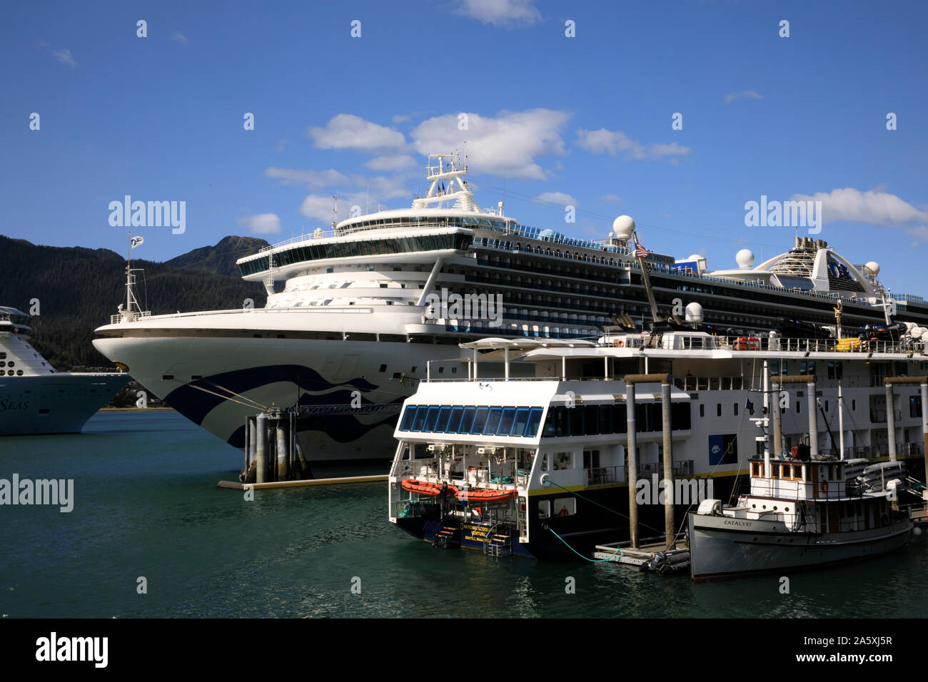 Ship cruise at Juneau port, Juneau, Alaska, USA Stock Photo - Alamy