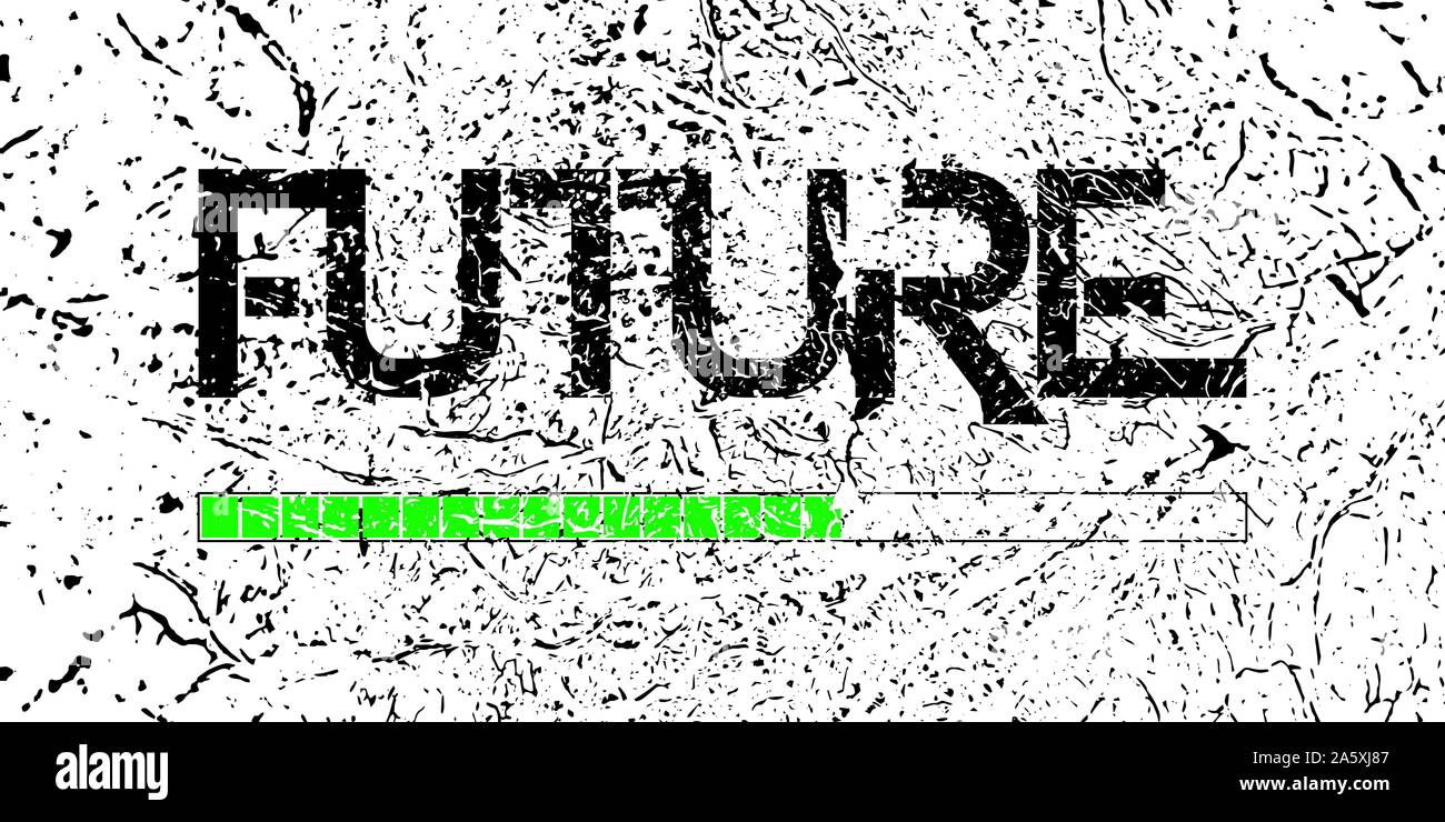 Future loading, progress bar, techno design, rough texture Stock Vector ...