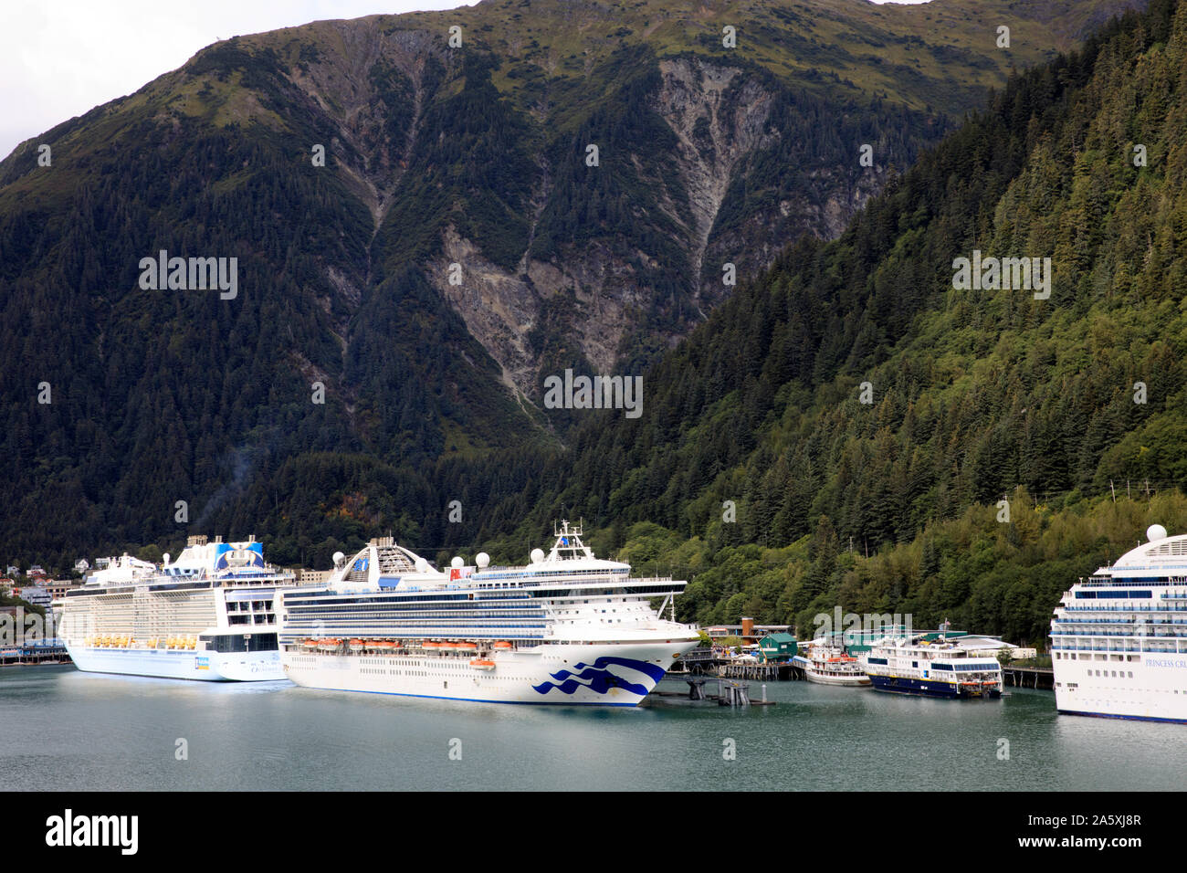Ship cruise at Juneau port, Juneau, Alaska, USA Stock Photo - Alamy