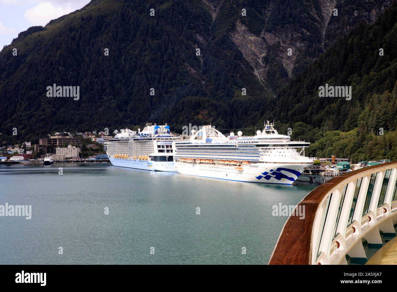 Ship cruise at Juneau port, Juneau, Alaska, USA Stock Photo - Alamy