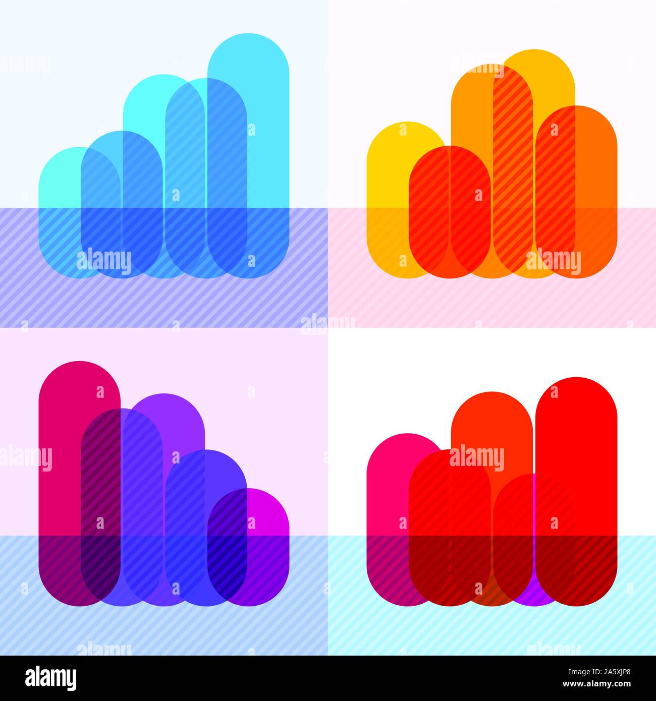 Growth information step infographic forecast vector graph hi-res stock ...