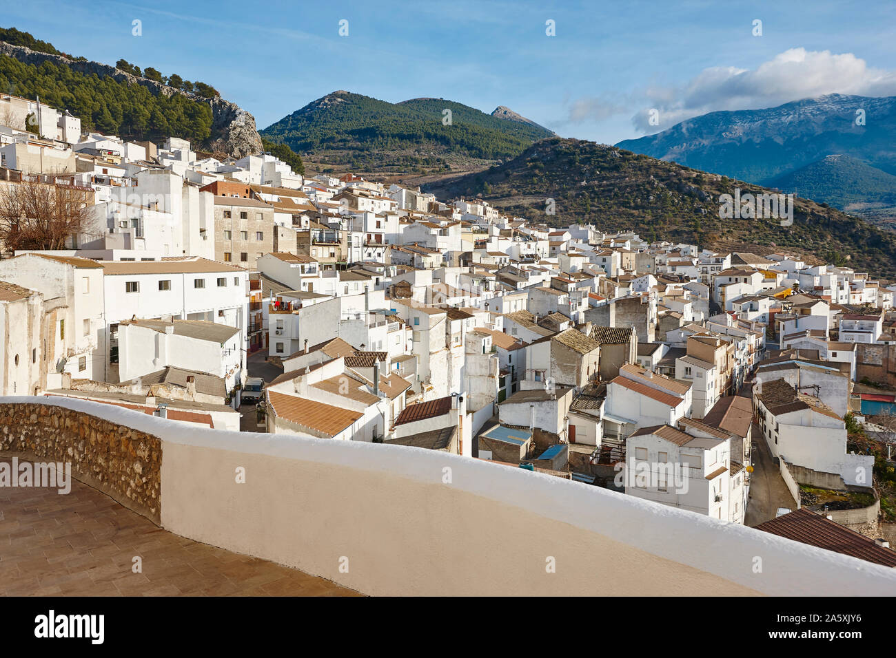 Traditional andalusian white village in Jaen. Torres, Spain tourism ...