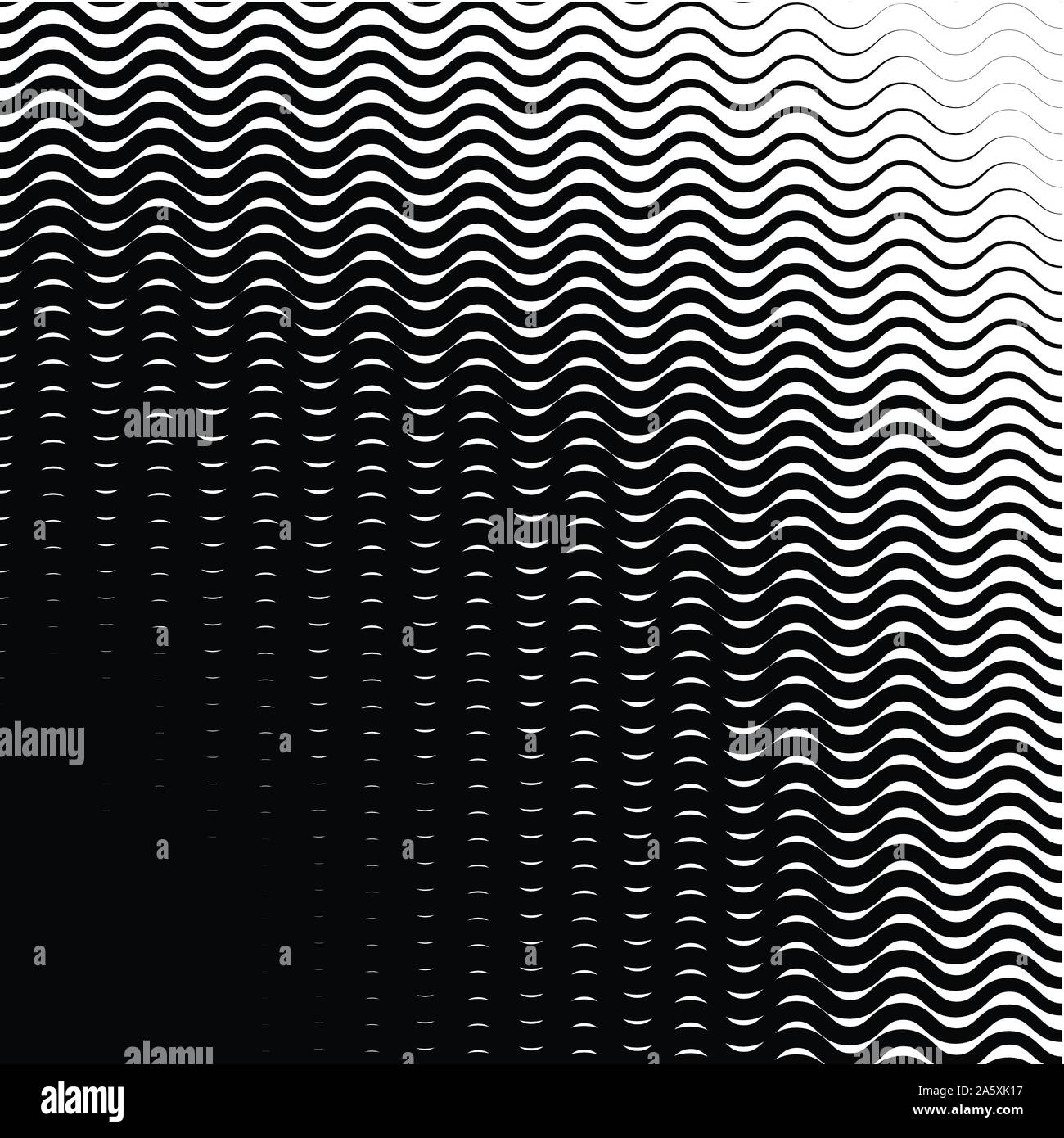 Background with gradient of black and white wave lines Stock Vector ...