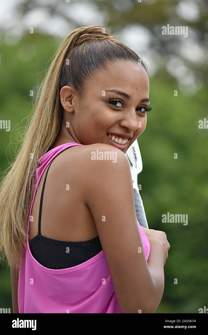 Smiling athlete hi-res stock photography and images - Alamy