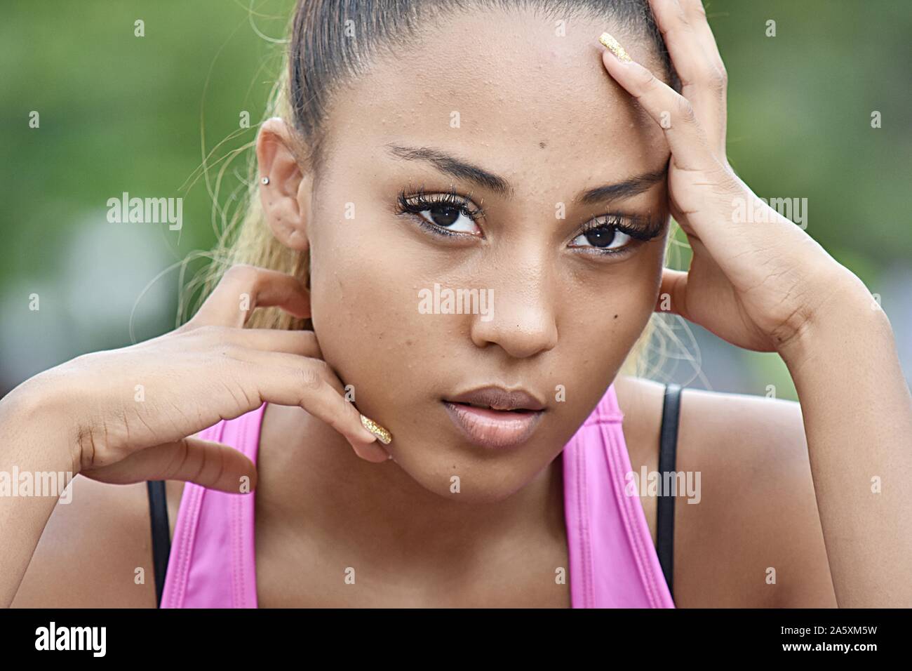 Cute Teenage Female Stock Photo - Alamy