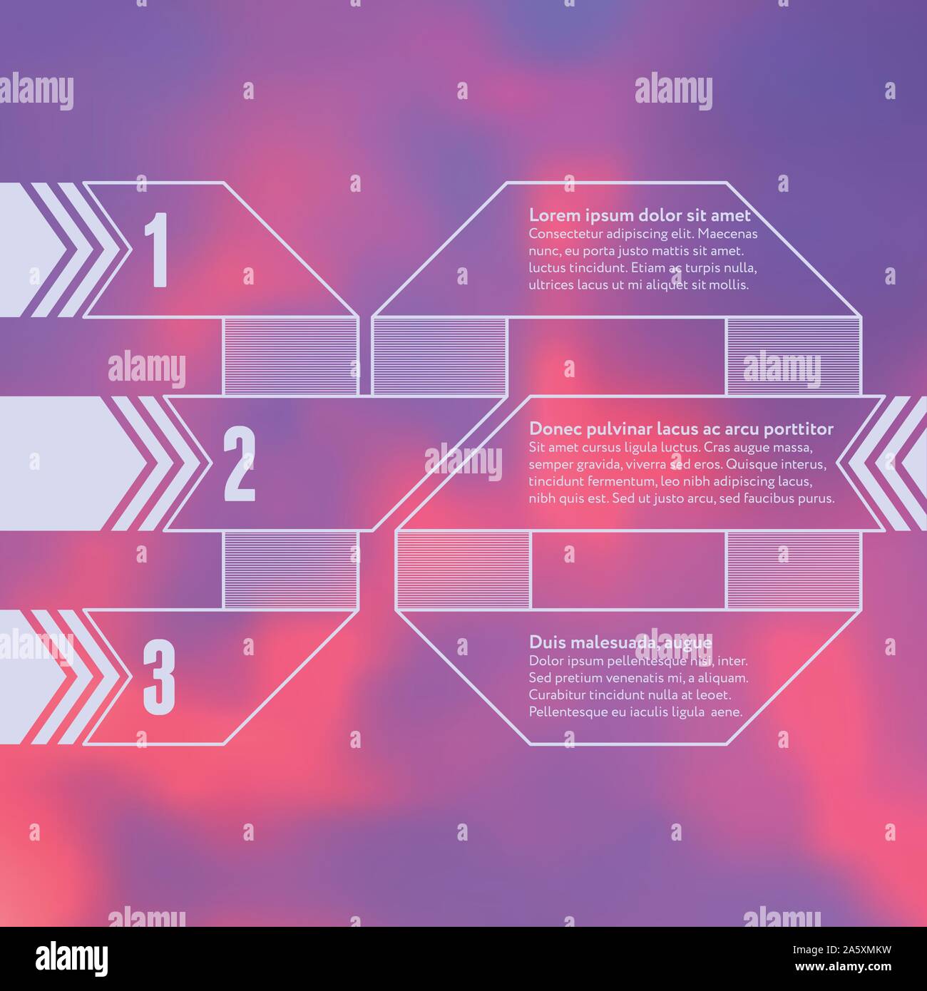 Numbered business infographic with blurry background Stock Vector Image ...
