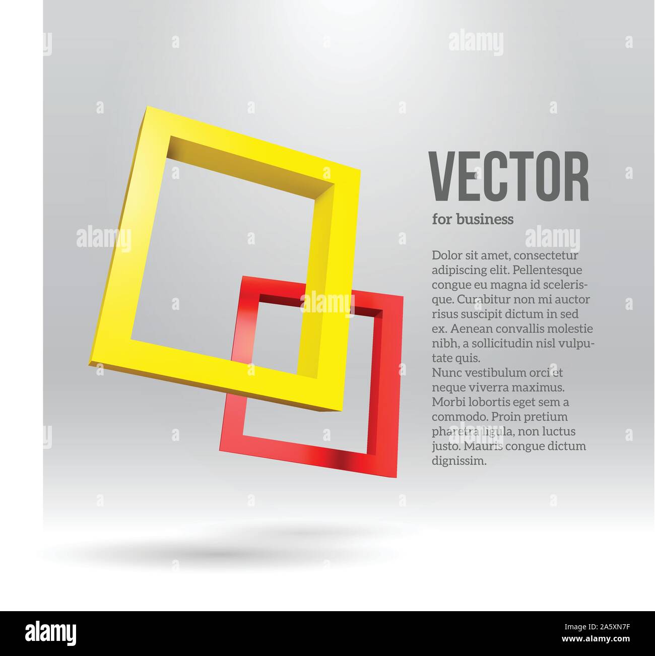 3d vector red square rectangular Stock Vector Images - Alamy