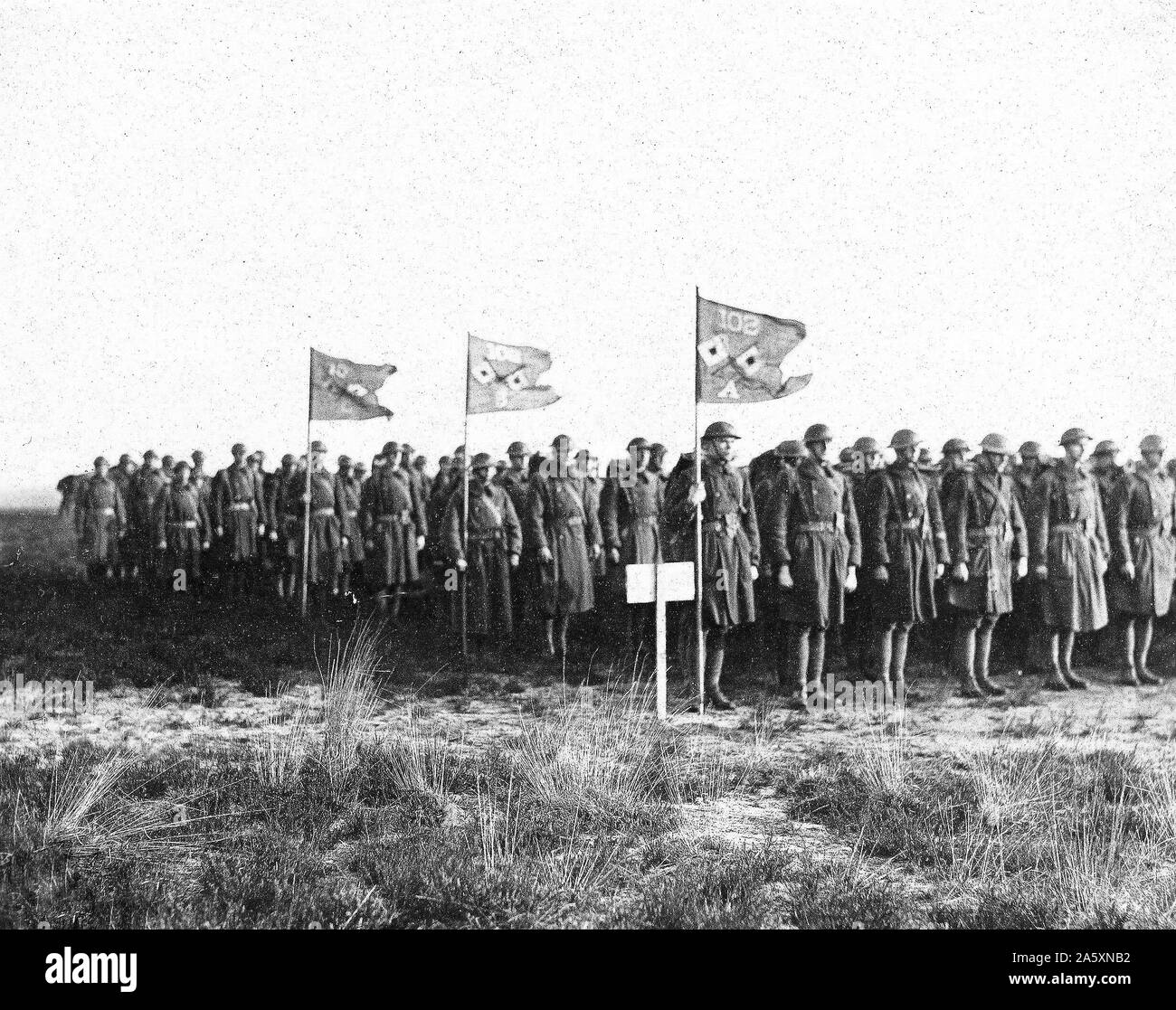 General John J. Pershing, Commander in Chief, A.E.F., inspecting 27th ...