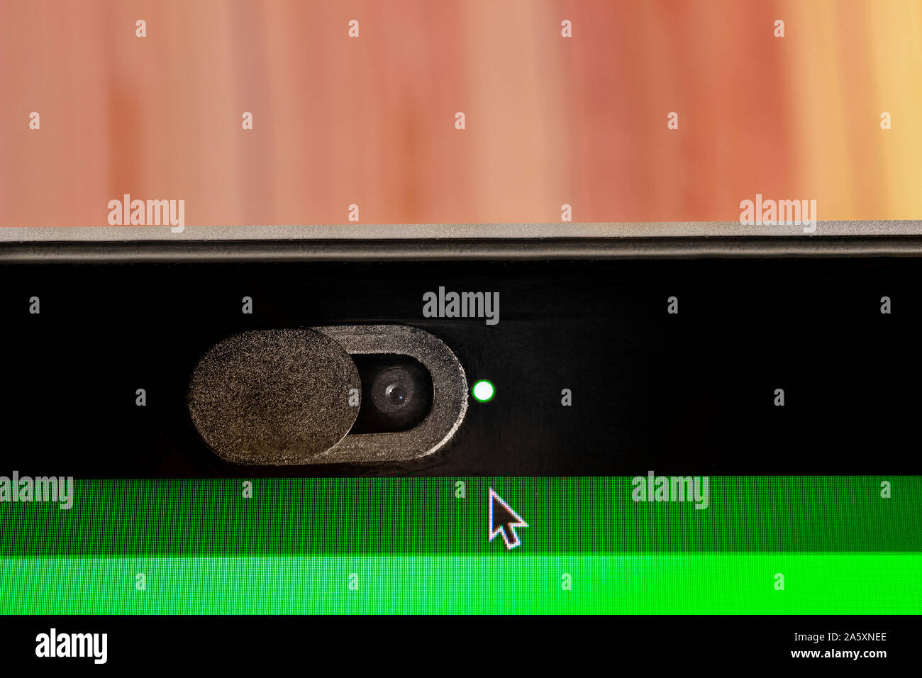 Camera privacy cover slide, webcam cover for computer with a green ...