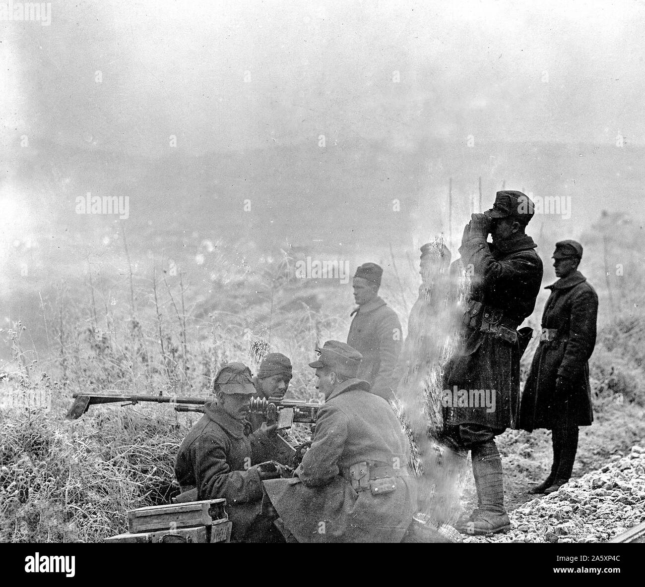 World war i american machine gun outpost hi-res stock photography and ...