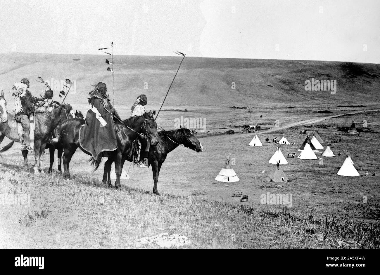 Edward S. Curits Native American Indians - Four Atsina Indians on ...