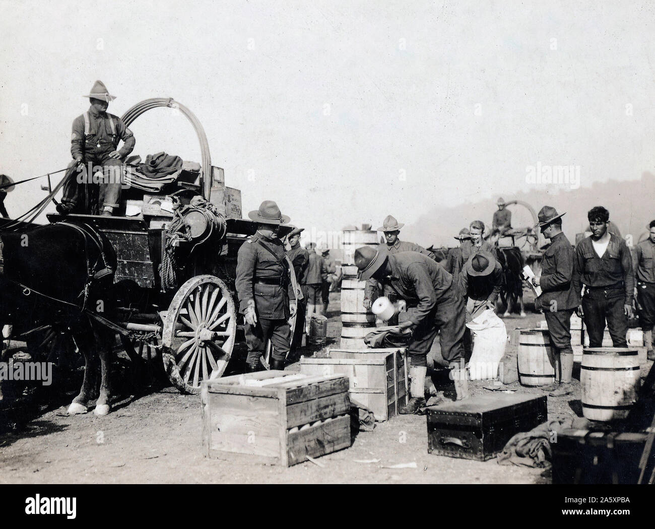 Supply trains in France ca. 1918 Stock Photo - Alamy