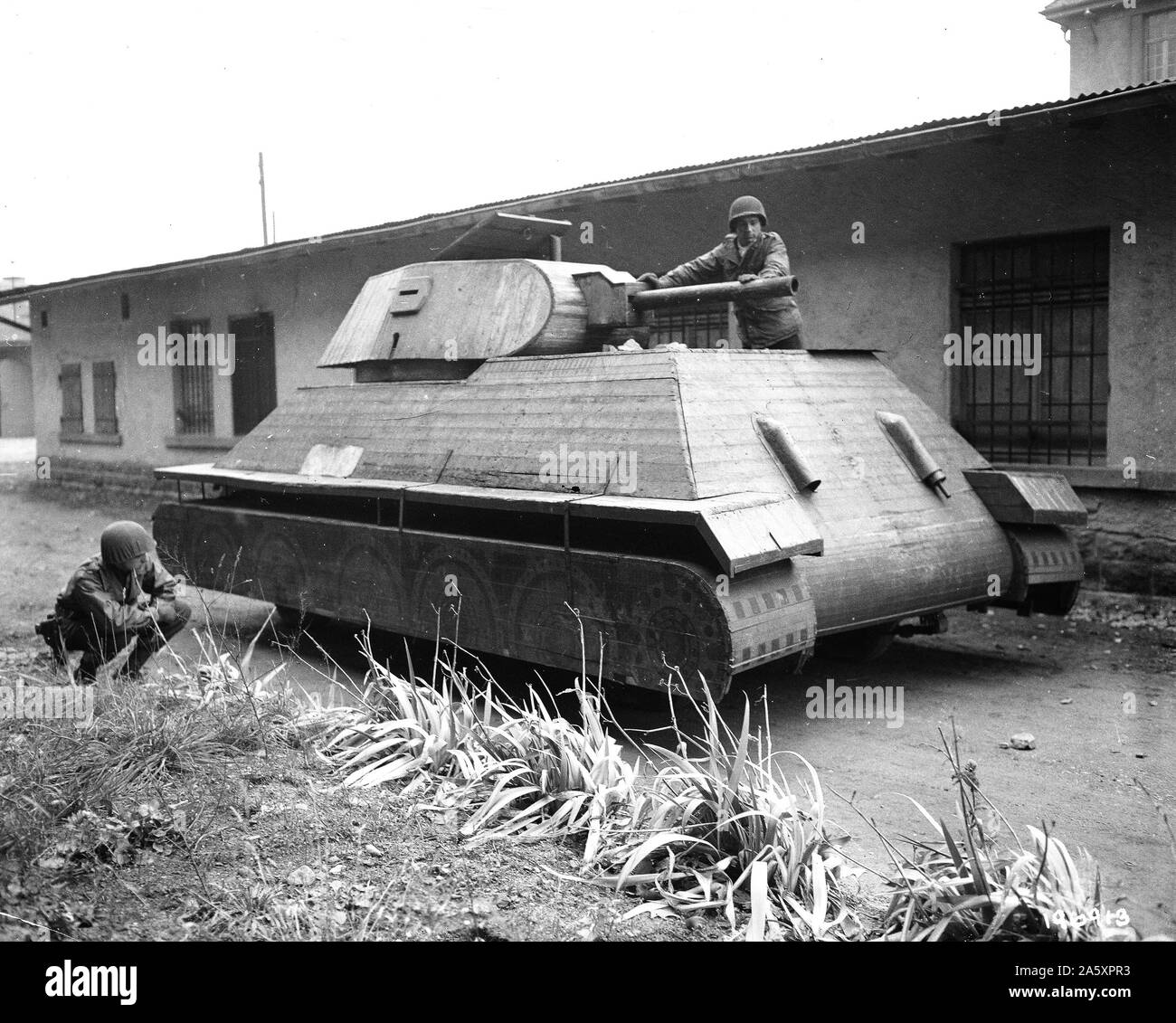 On top of tank Black and White Stock Photos & Images - Alamy