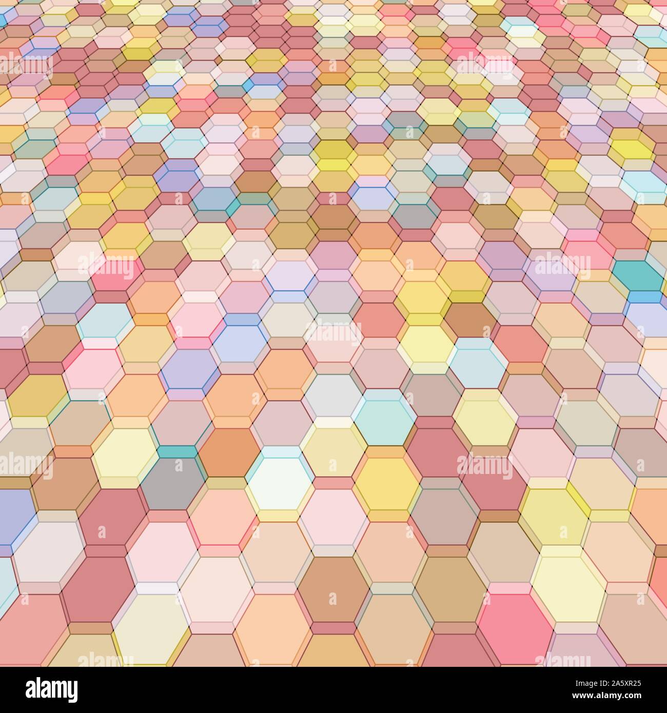 Abstract background with colorful hex polygons Stock Vector Image & Art ...