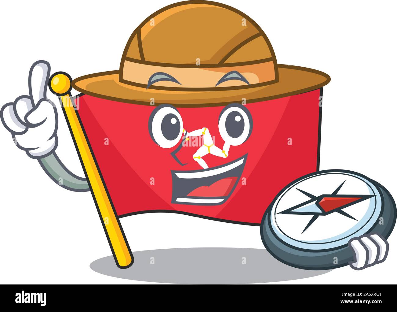 Explorer flag isle of man isolated cartoon Stock Vector Image & Art - Alamy