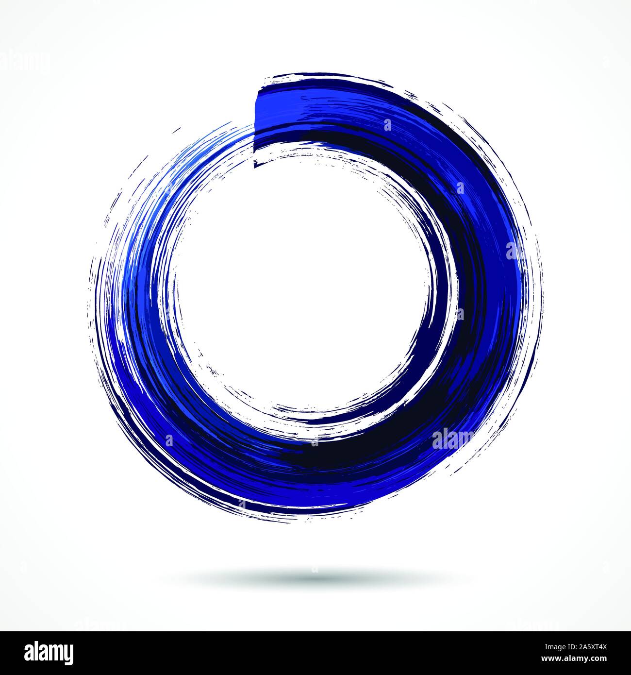 Blue painted watercolor on Stock Vector Images - Alamy