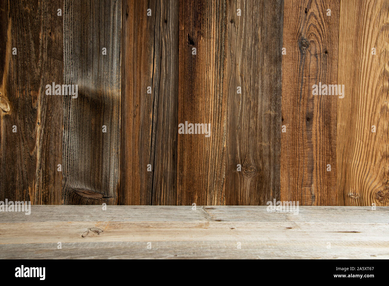 Brown Wooden Vintage Or Rustic Backround Or Texture Stock Photo - Alamy