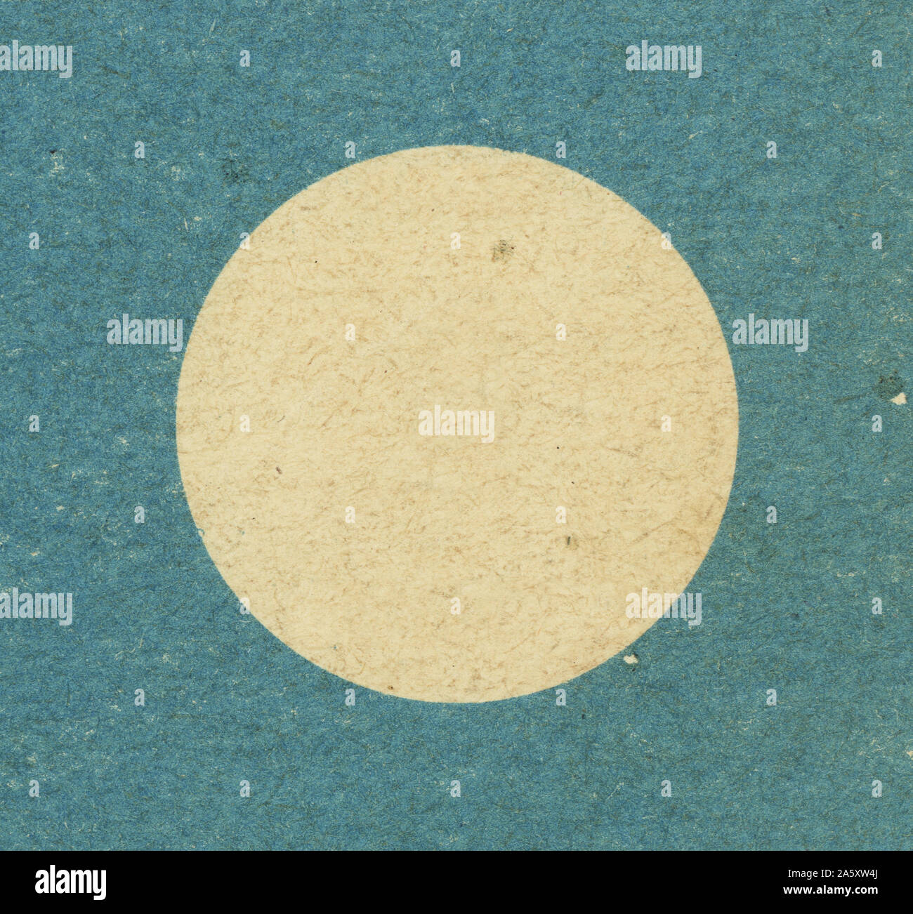 Blue round cardboard frame Stock Photo - Alamy