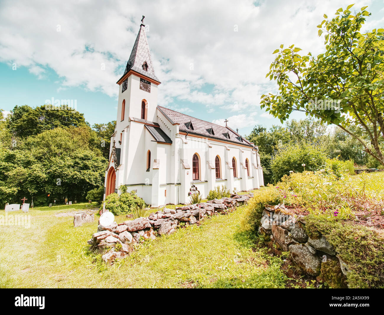 Church of the abandoned village zvonkova hi-res stock photography and ...