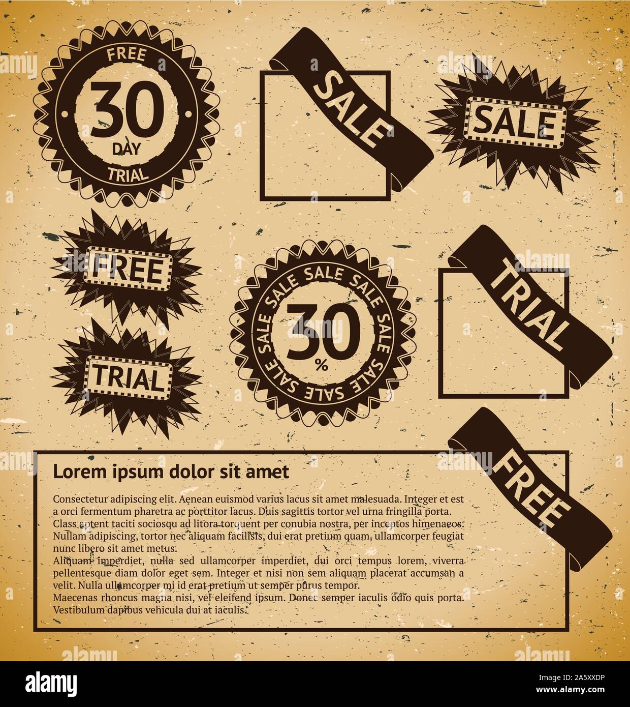 Sale vintage stamp labels Stock Vector Image & Art - Alamy