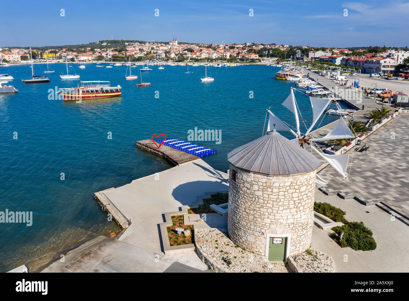 Aerial of windmill hi-res stock photography and images - Alamy