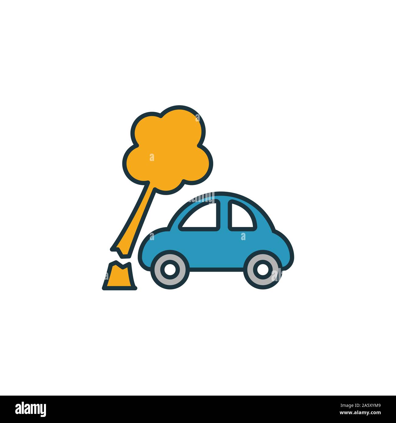 Accident Insurance icon set. Four elements in diferent styles from ...