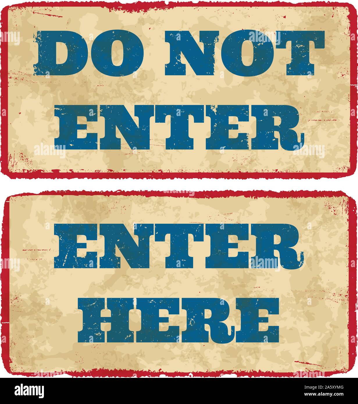 Open closed vintage retro signs hi-res stock photography and images - Alamy