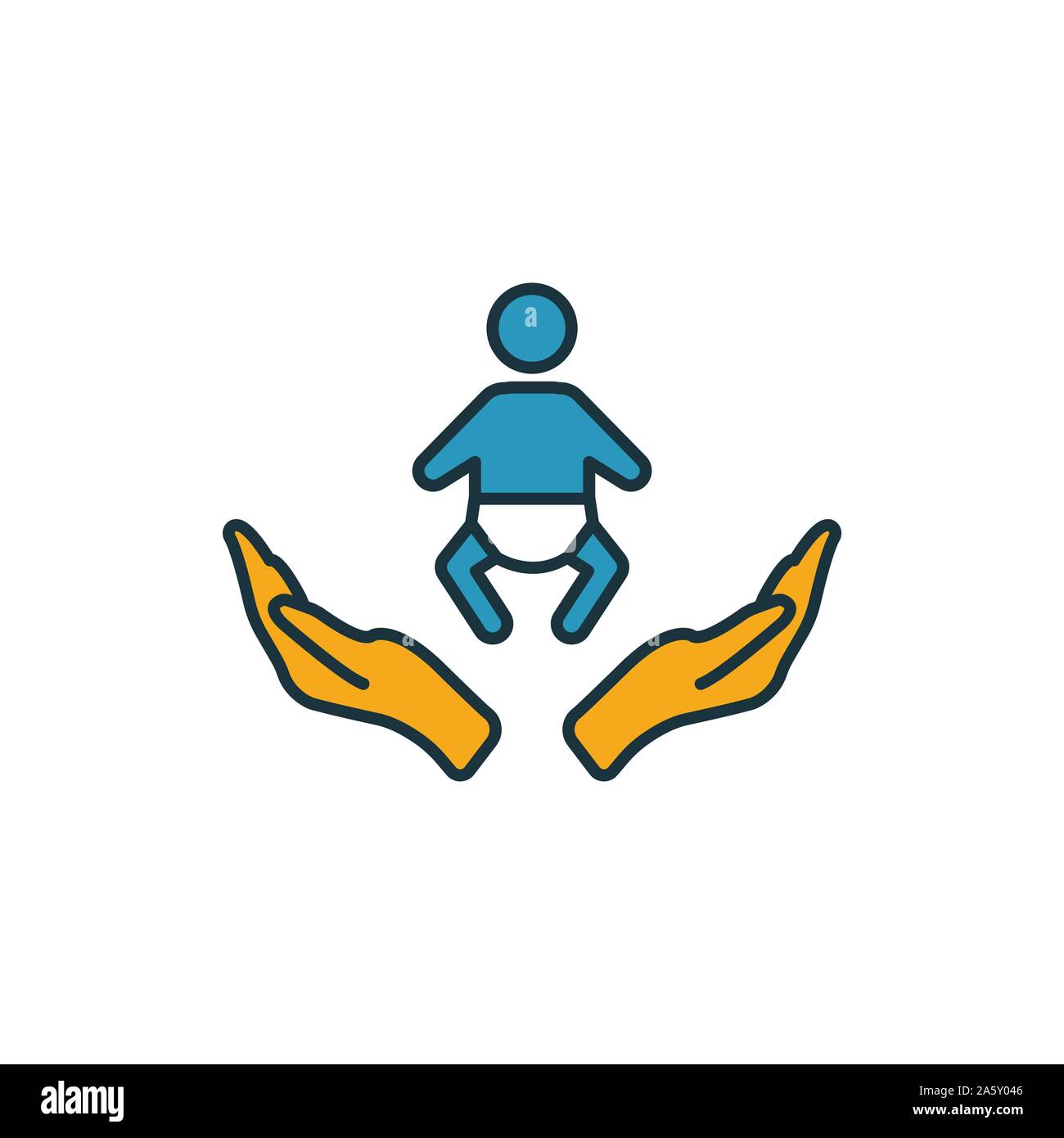 Child Insurance icon set. Four elements in diferent styles from ...