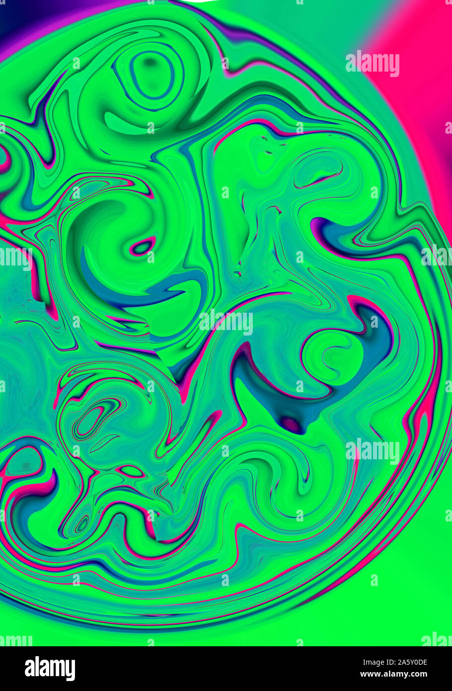 Marbled neon green abstract background. Liquid marble pattern Stock ...