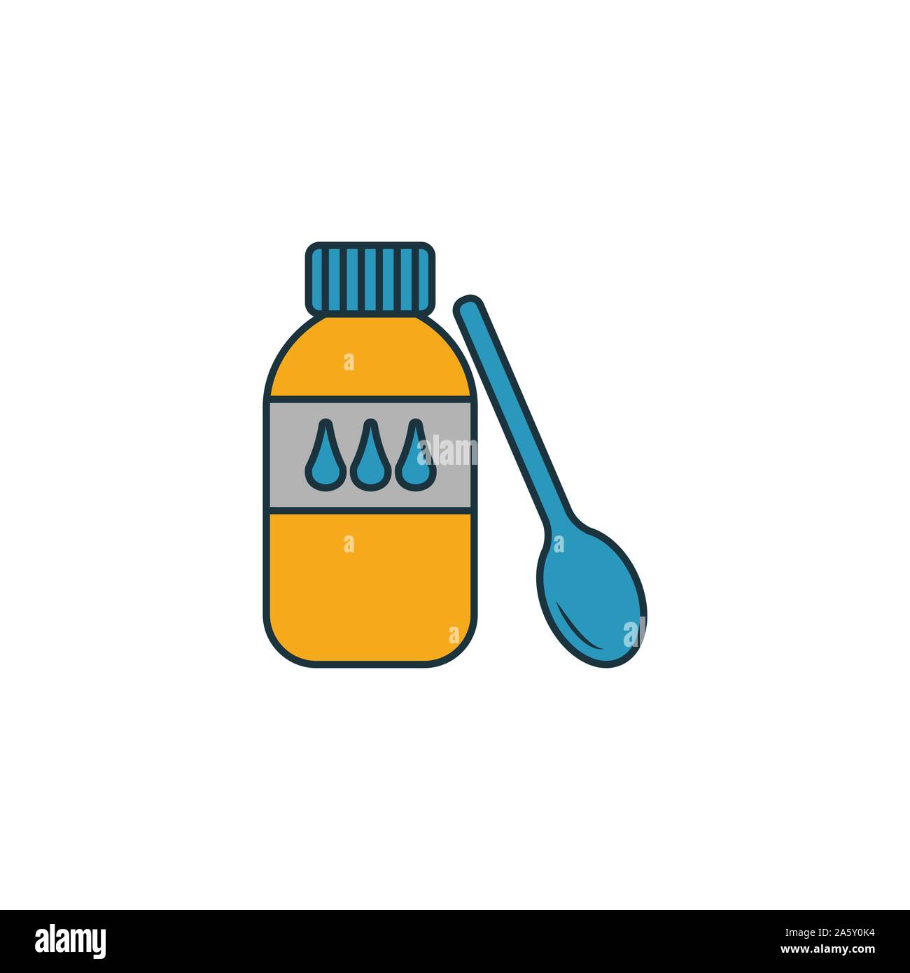 Mixture icon set. Four elements in diferent styles from medicine icons collection. Creative ...