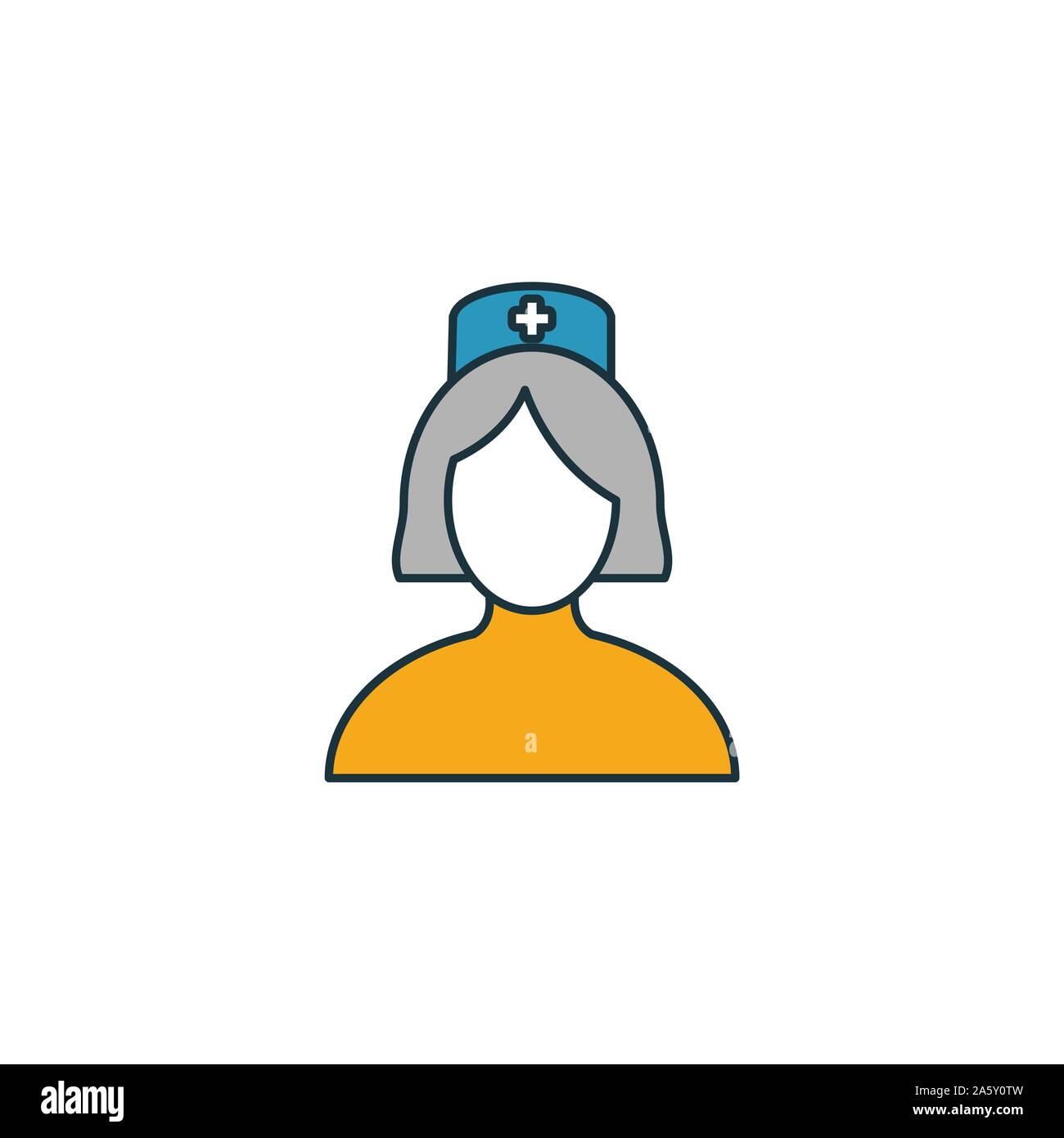 Nurse icon set. Four elements in diferent styles from medicine icons ...