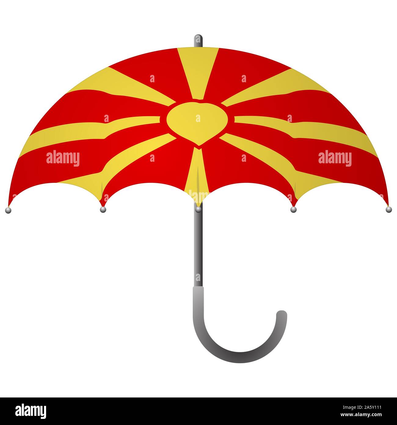 Macedonia flag umbrella. Social security concept. National flag of ...
