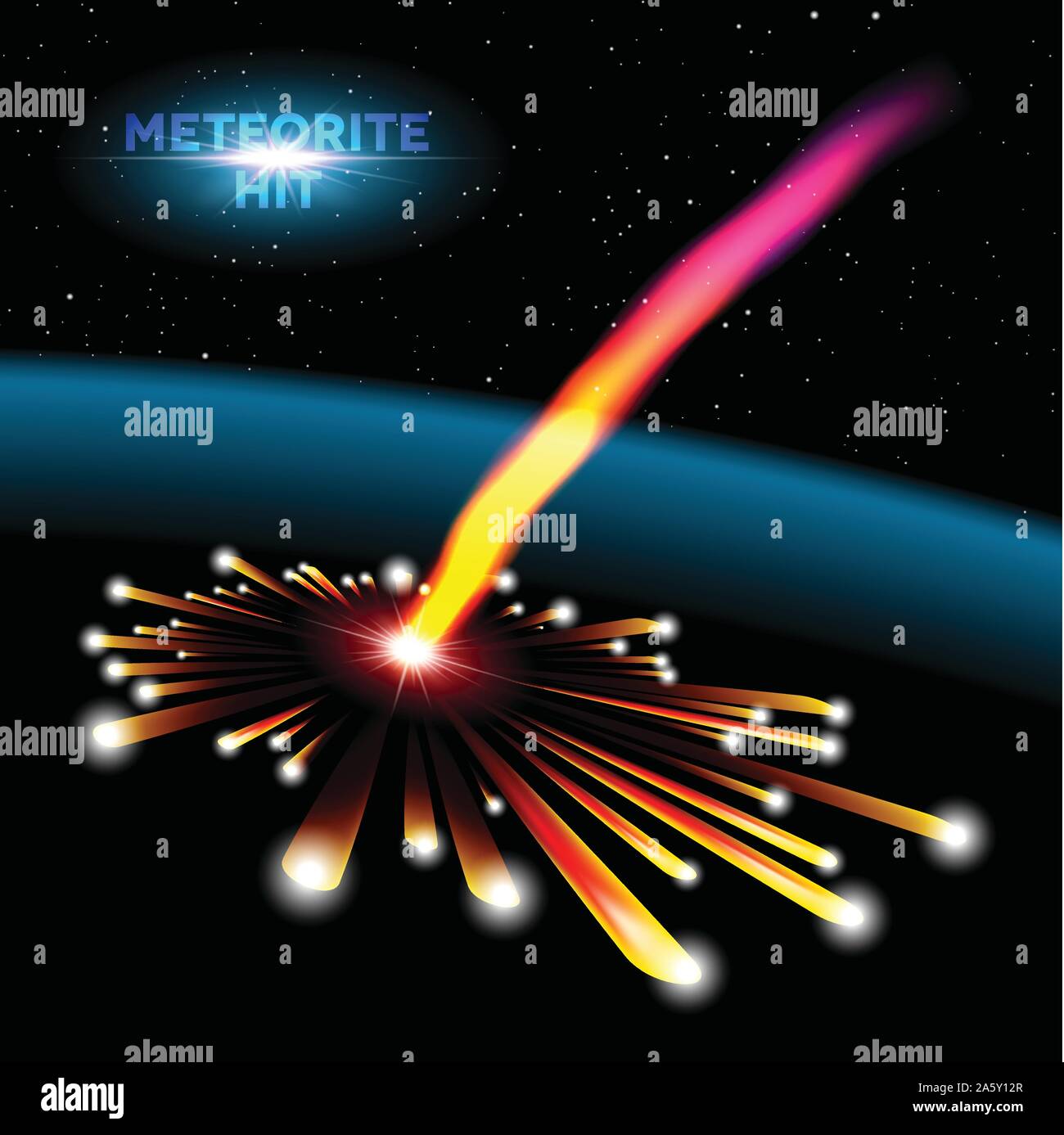 Particles collision Stock Vector Images - Alamy