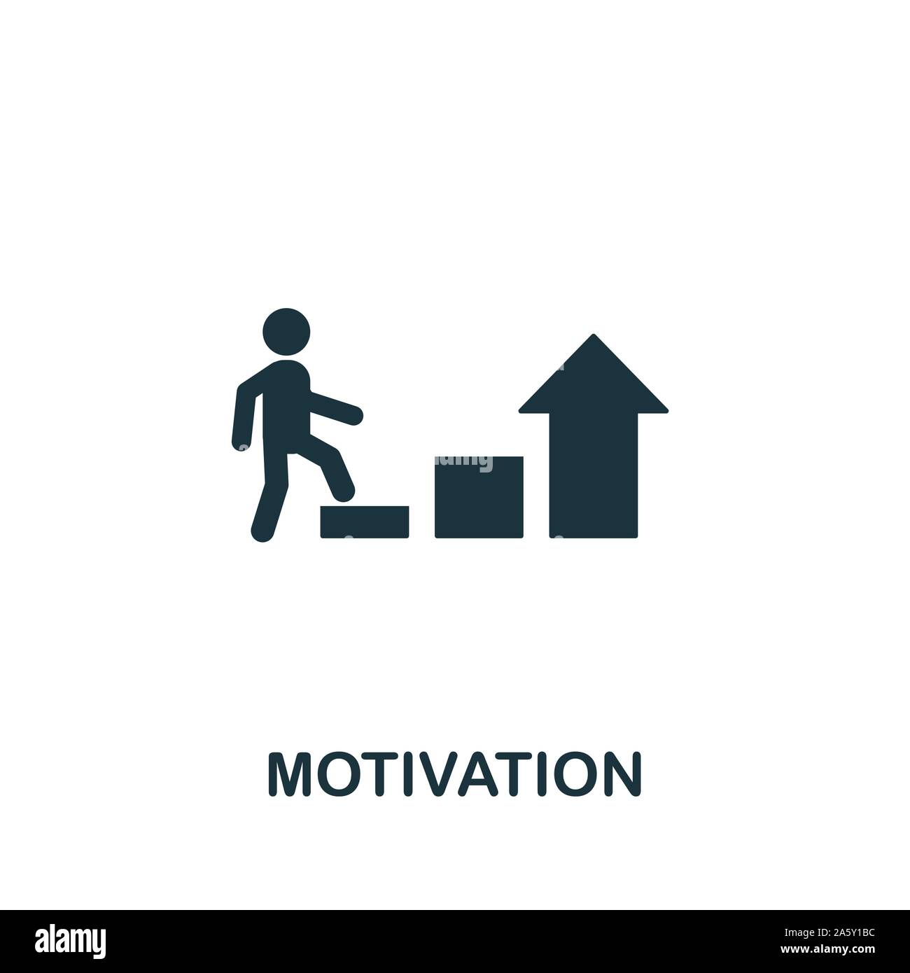 Motivation vector icon symbol. Creative sign from business ...