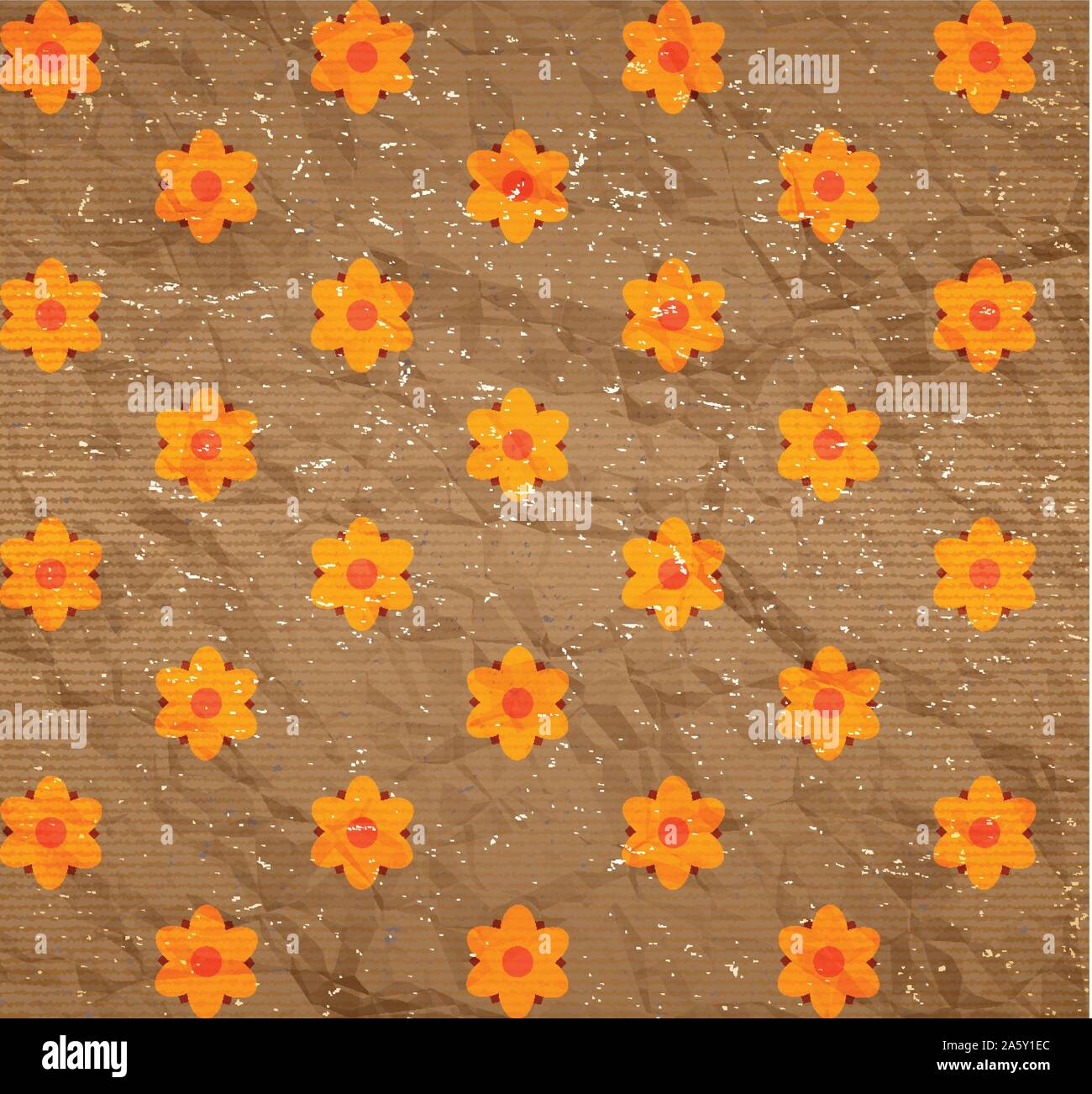 Floral pattern on the cardboard Stock Vector Image & Art - Alamy