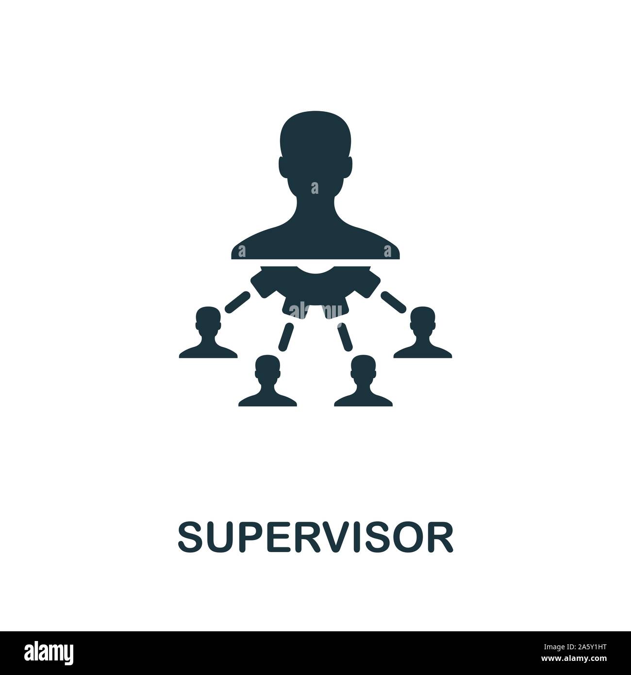 Supervisor vector icon symbol. Creative sign from business ...