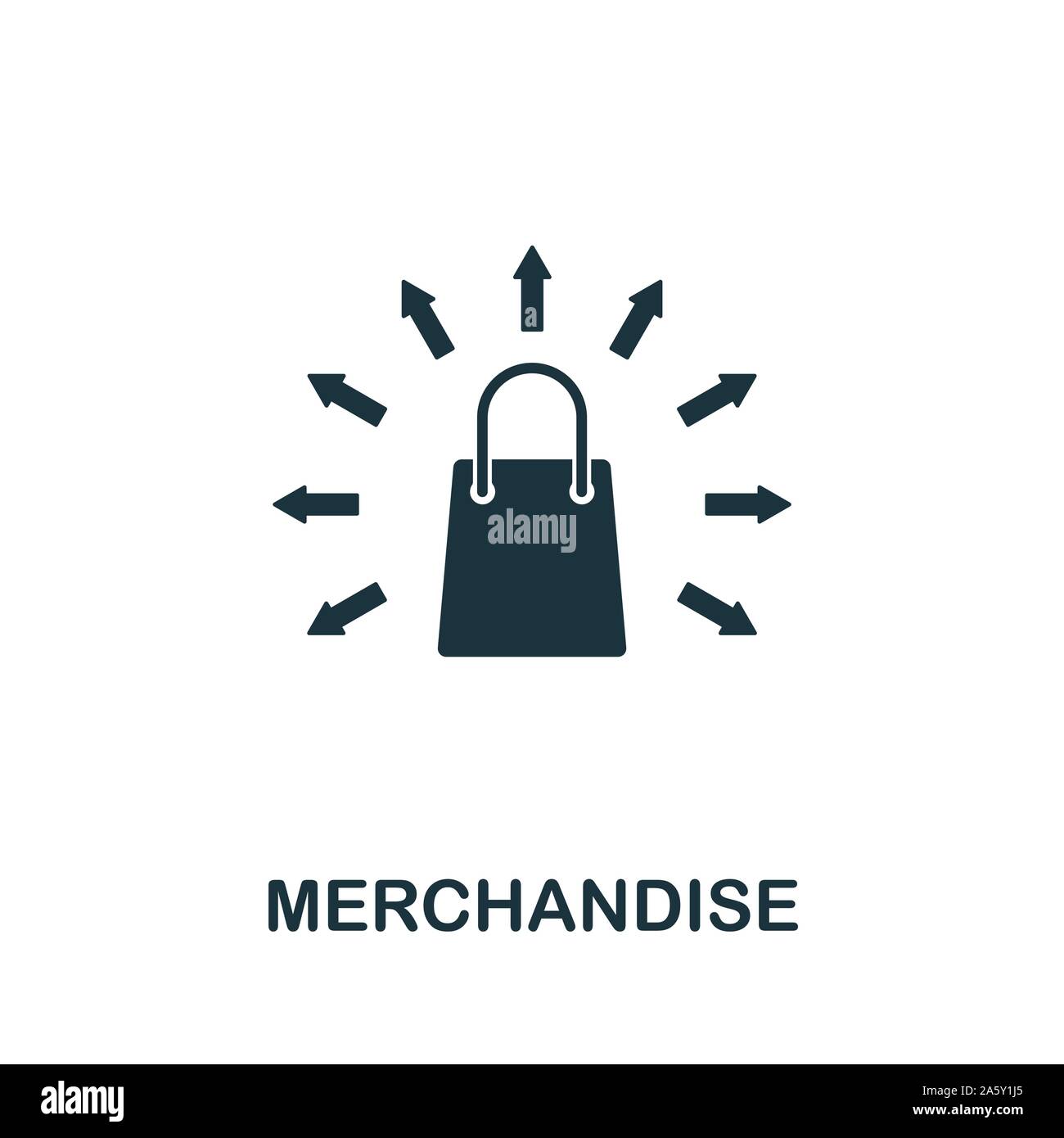 Merchandise vector icon symbol. Creative sign from business ...