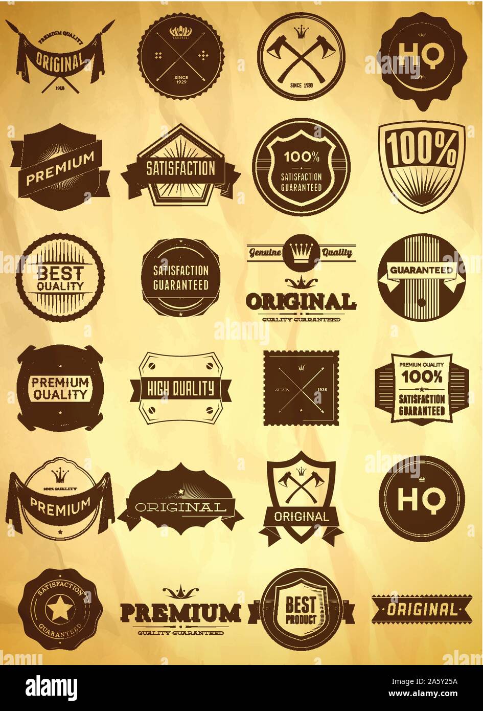 Vintage labels. Big collection 1 Stock Vector Image & Art - Alamy