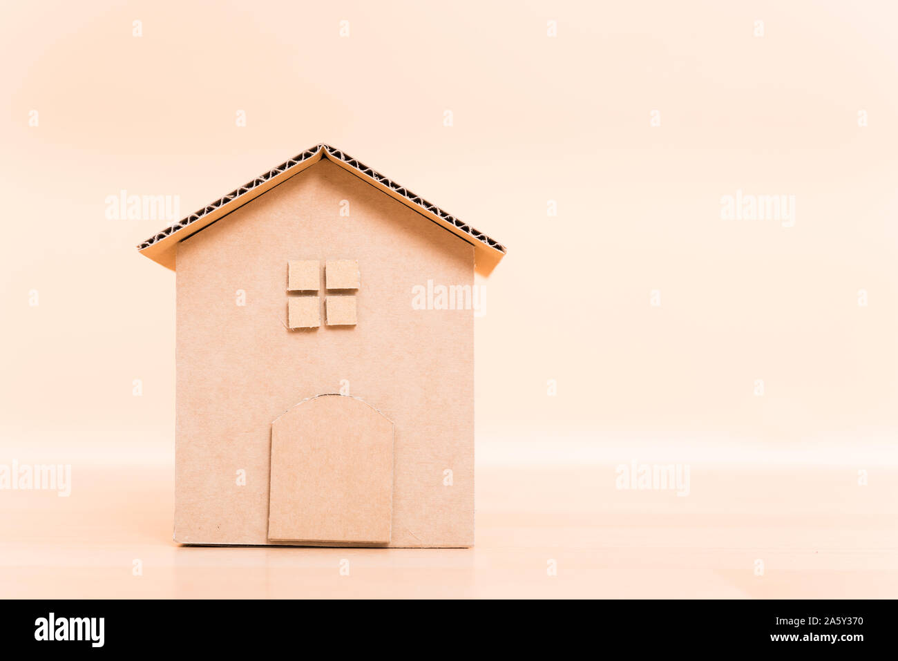 Model house cardboard paper with copy space isolated Stock Photo - Alamy