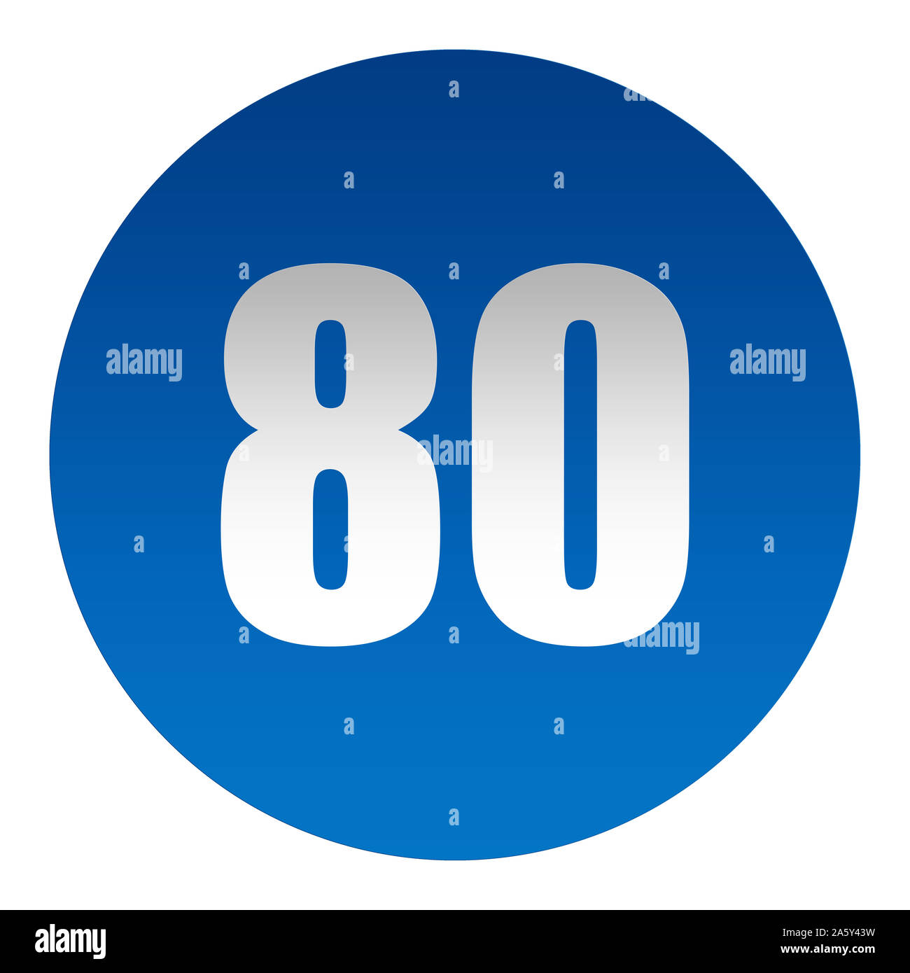 Speed limit 80 sign hi-res stock photography and images - Alamy