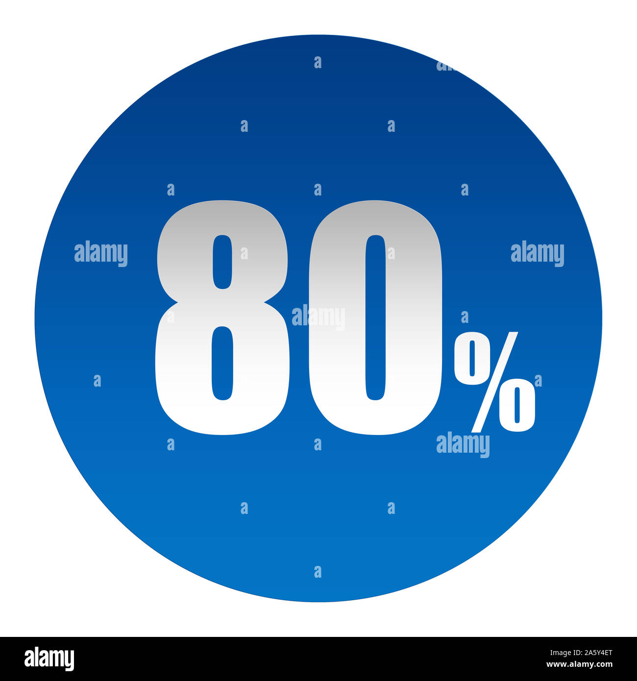 Number 80 percent icon Cut Out Stock Images & Pictures - Alamy