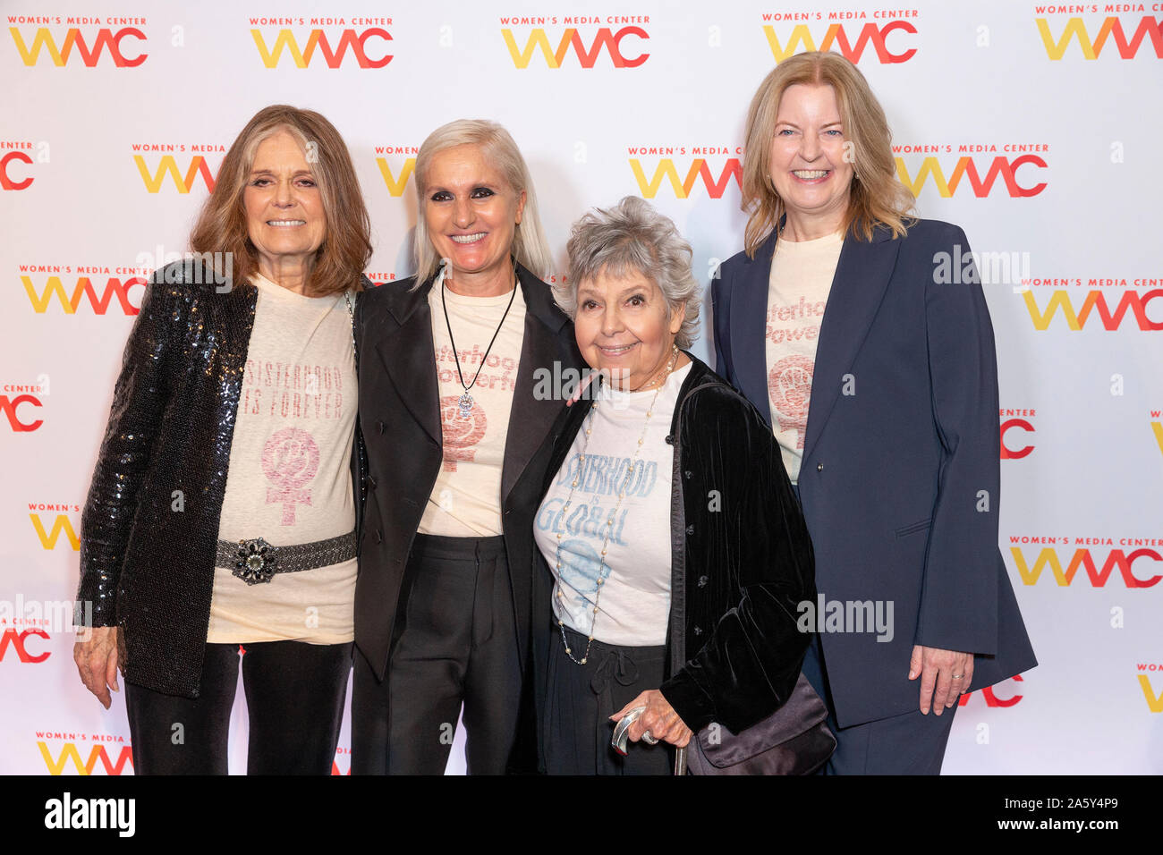 New York, United States. 22nd Oct, 2019. Gloria Steinem, Maria Grazia ...
