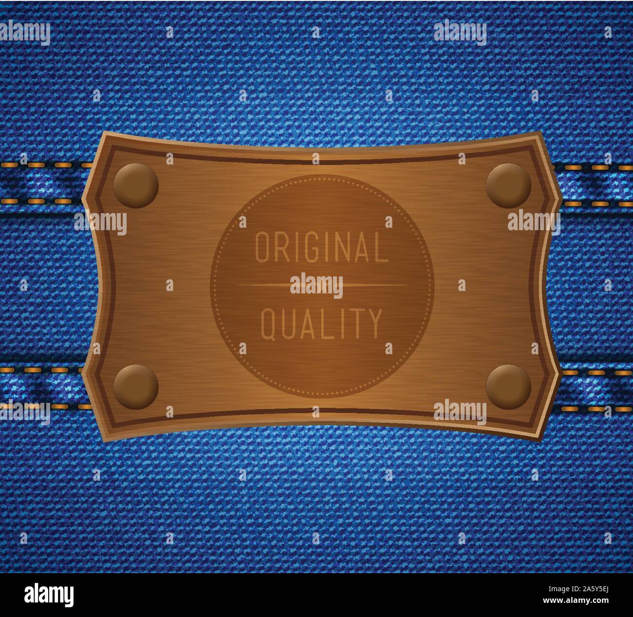 Jeans label sticker Stock Vector Images - Alamy