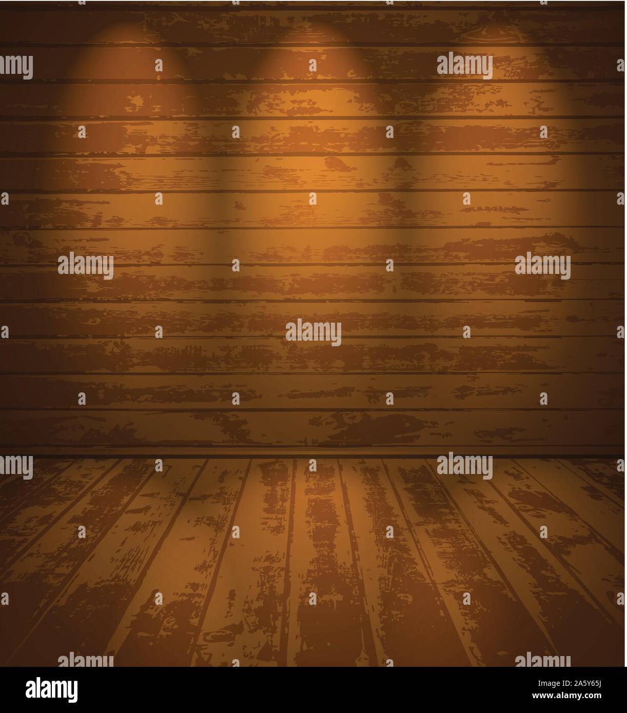 Hardwood floor empty room Stock Vector Images - Alamy