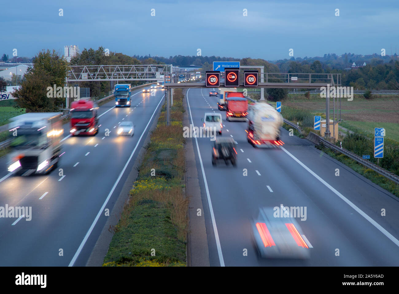 German motorway busy hi-res stock photography and images - Alamy